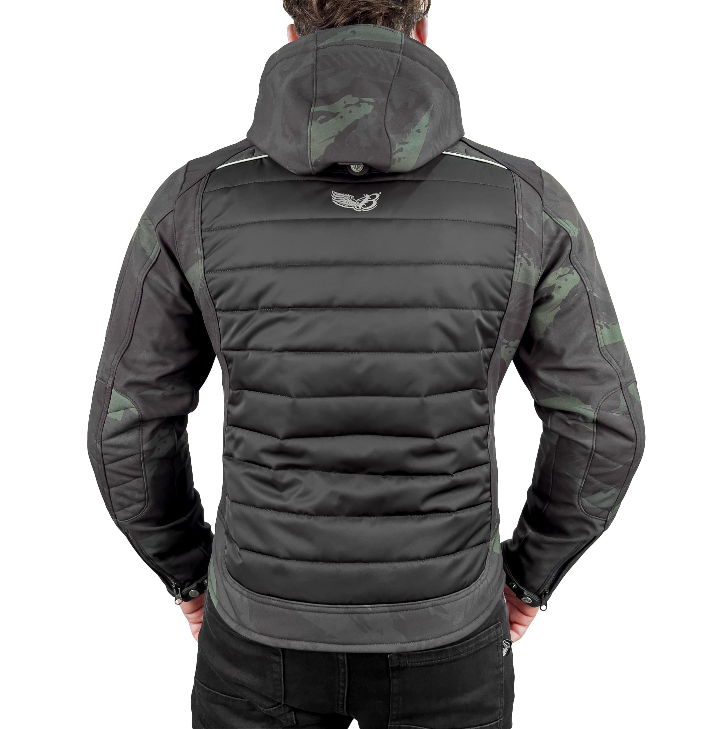 EVEREST Khaki Camo Armoured Motorcycle Jacket